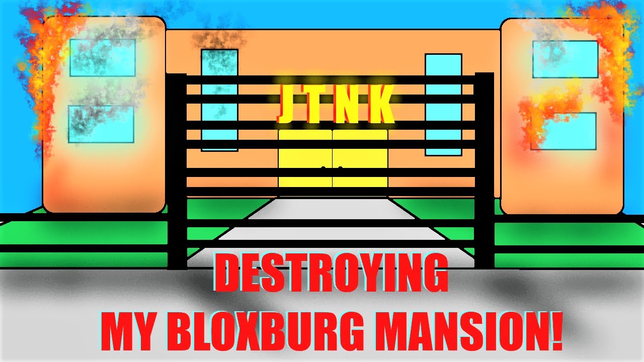 DESTROYING MY BLOXBURG MANSION! BIG MISTAKE.... (Roblox)
