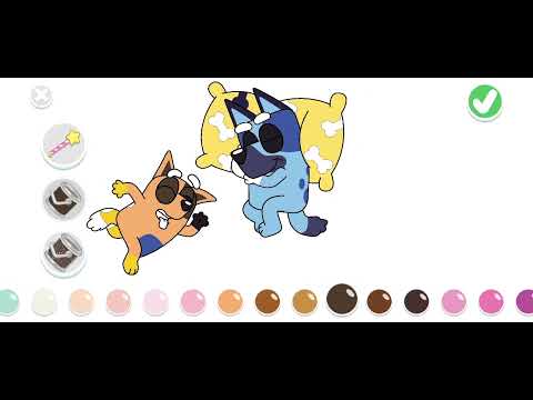 Coloring Bluey e Bingo: divertente avventura artistica!