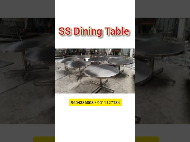Round Table - SS Dining Standing Table Service Provider from Pune