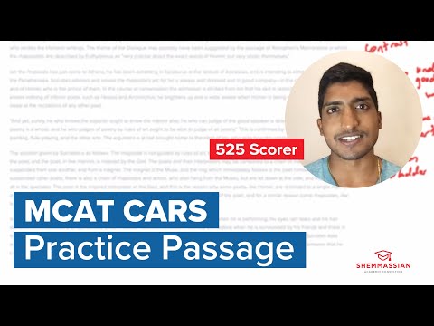 MCAT CARS Walkthrough w/ a 525 Scorer