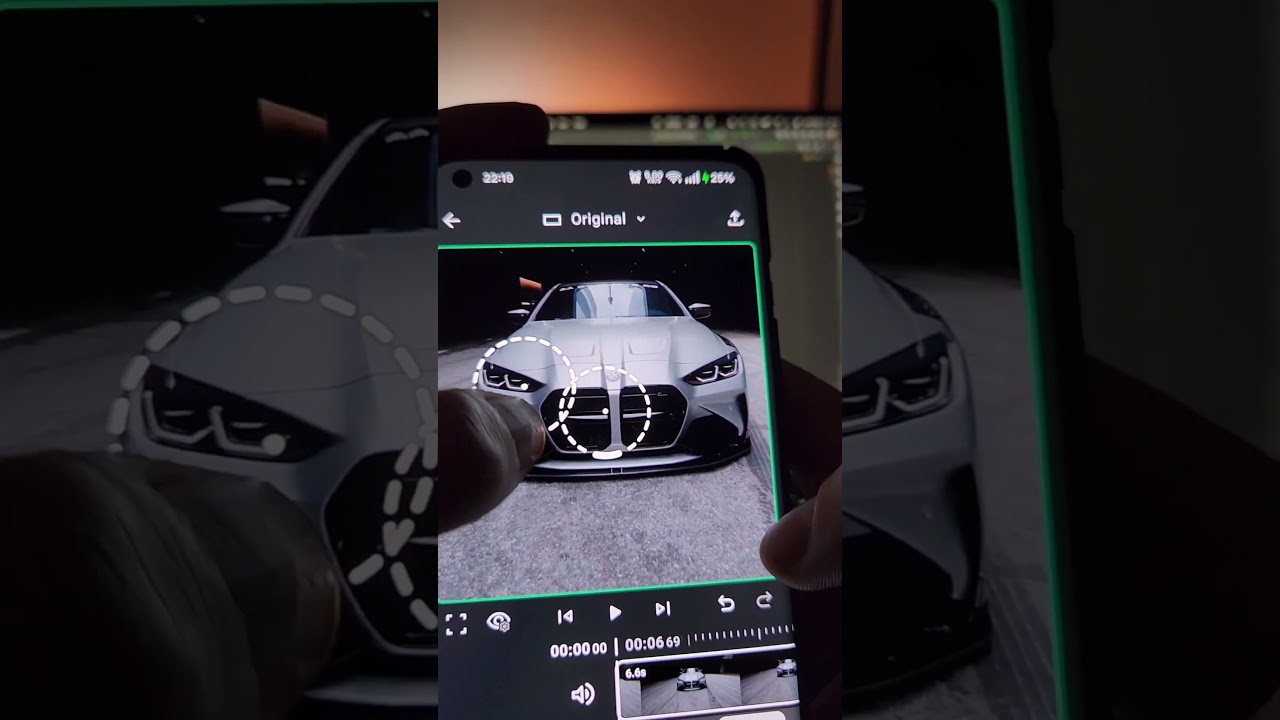 Testing my motion tracking video editor app for Android