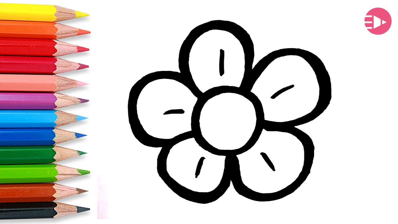 Cara Menggambar Bunga dengan mudah untuk pemula