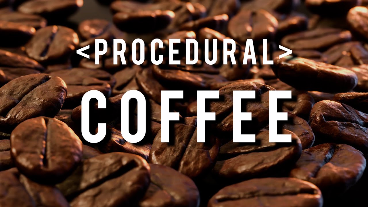 Macro Coffee Beans Blender Tutorial