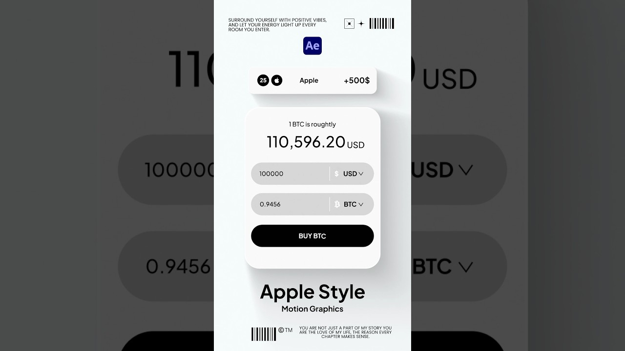 Make UI Motion Graphics Just Like Apple in After Effects