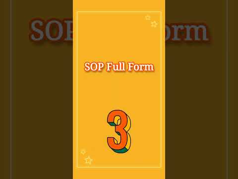 SOP Full Form || gk #gkquiz #gkallexam