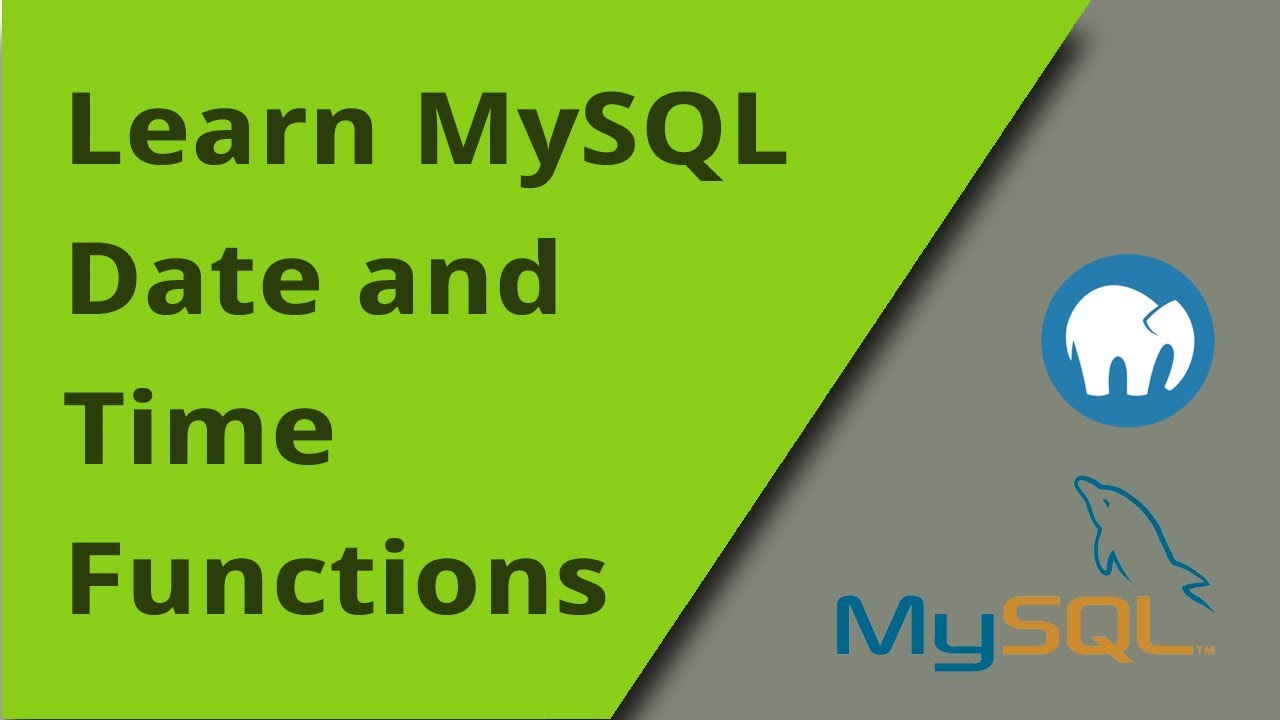 Learning MySQL - Date and Time Functions