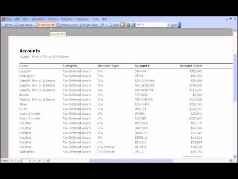 Ad hoc reporting in ProTracker