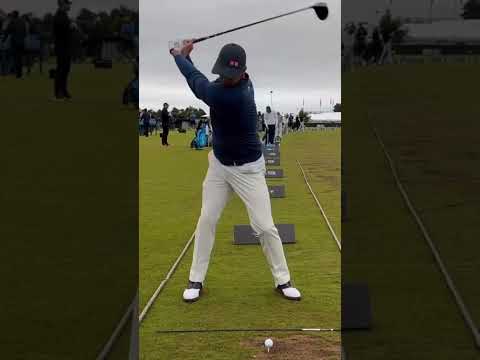 Adam Scott driver golf swing face on. A work of artπ #scottishopen #golfswing