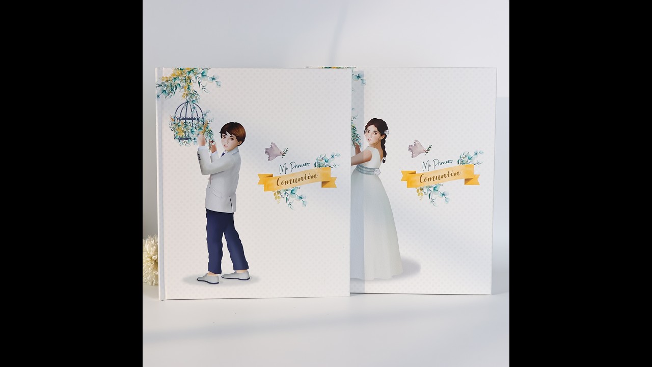 Libro de Firmas Mi Primera Comunión Niño y Niña ✨ Álbum Ilustrado de Recuerdos | Regalantes