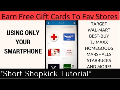 How To Use: *Shopkick App* Earn Free Gift Cards To Fav Stores