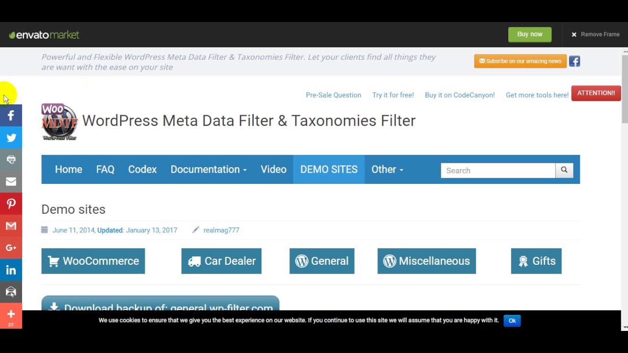 Wordpress Meta Data & Taxonomies Filter