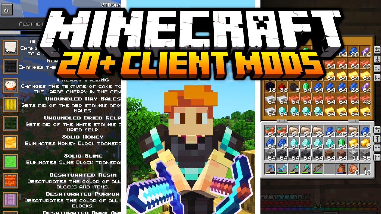 20+ Client Side Mods For Minecraft! (1.21.8)