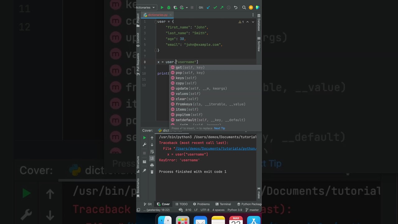 Don’t access Python dictionaries like this! #python #coding #programming