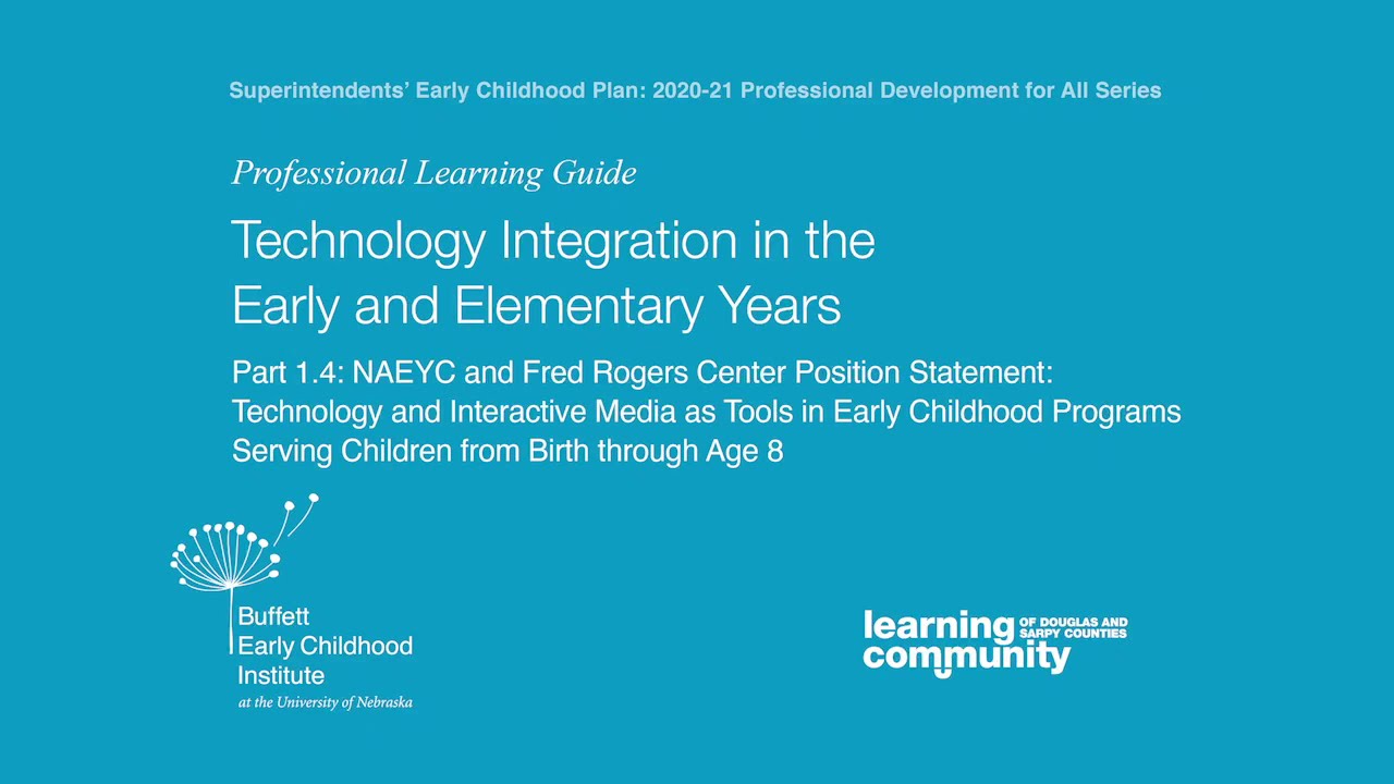 1.4: NAEYC and Fred Rogers Center Position Statement