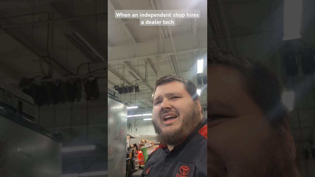 When an independent shop hires a dealer Technician.