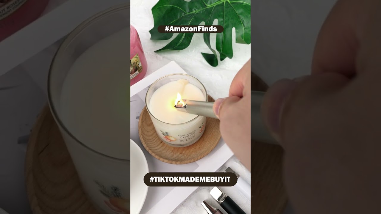 🥳 Light a candle easier without burning your finger! REIDEA electronic lighters