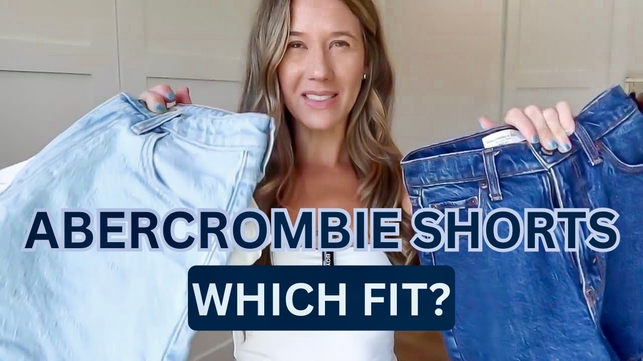 Abercrombie Denim Shorts Try-On (Dad Shorts + A-Line) | Sizing & Fit Review