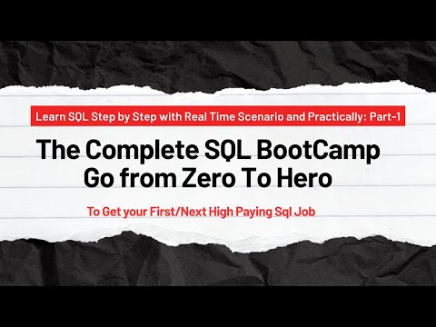 Learn Sql From Basic To Advance Part 3 | The Complete SQL BootCamp | Go From Zero to Hero In SQL.
