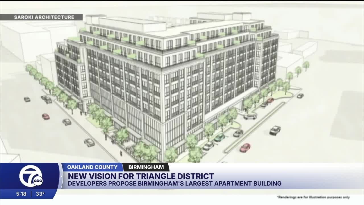 Birmingham's Triangle District could get a nine-story mixed-use development