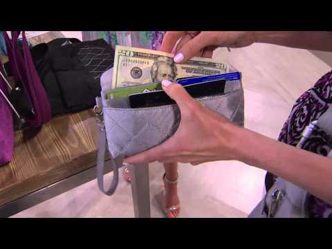 Travelon Anti-Theft Quilted Pocket Crossbody w/ RFID Wallet with Courtney Cason