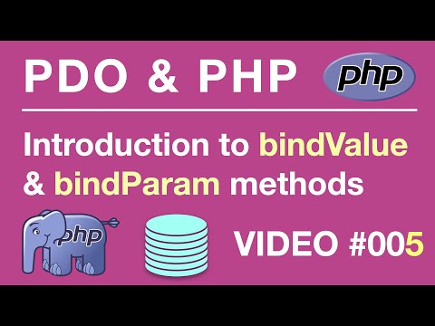 Learn PDO | PHP | bindValue vs bindParam with PDOStatement 005 Tips from the Self Taught ...