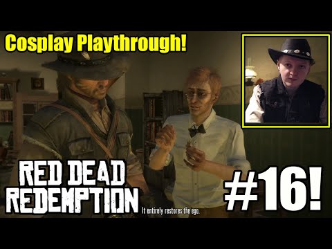 John Meets Annoying Racist Professor MacDougal- Red Dead Redemption 1 PS4 Part 16