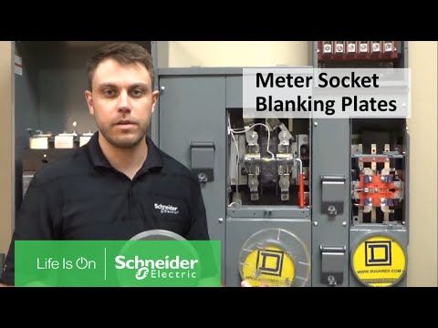 Installing Clear & Metal Meter Socket Closing Plates | Schneider Electric Support