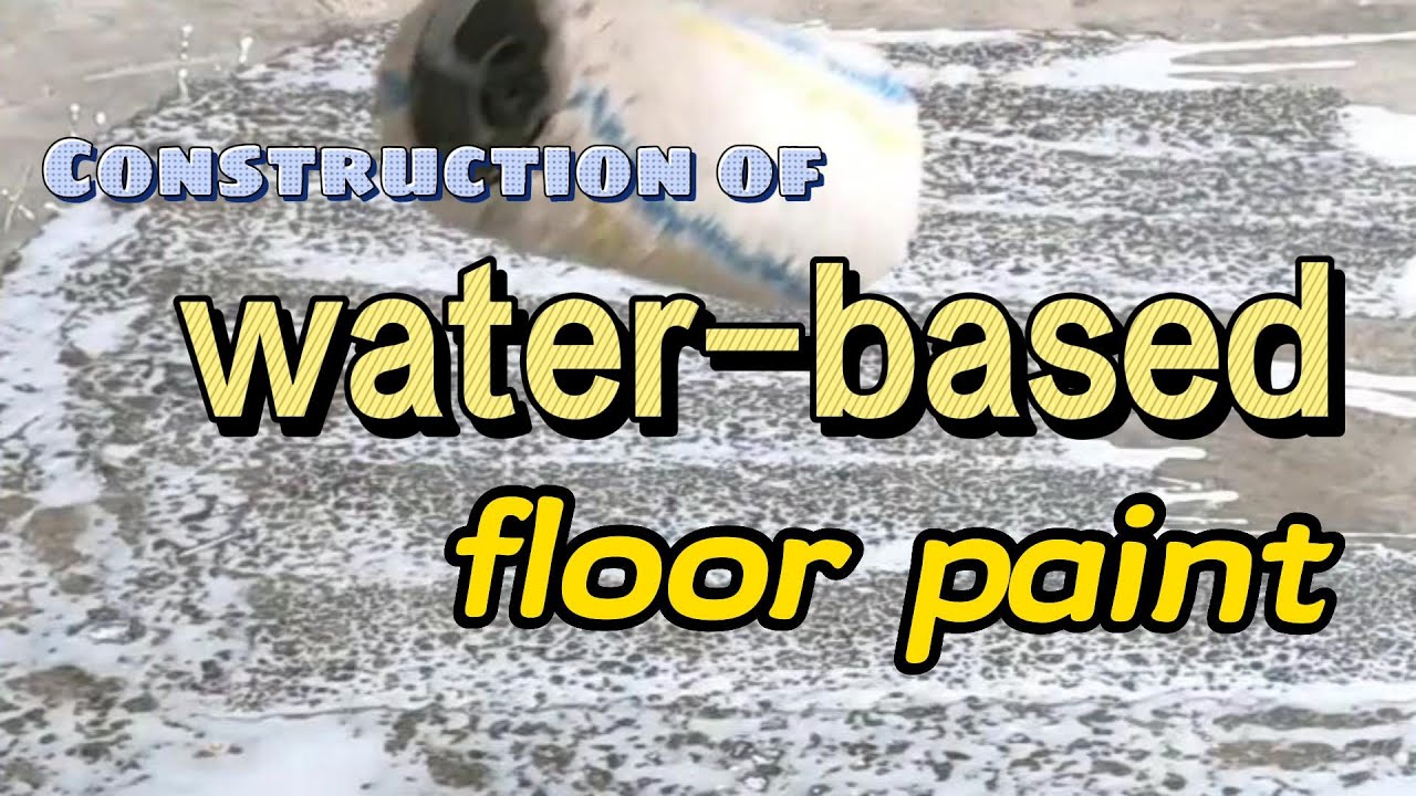 Water-based epoxy floor paint