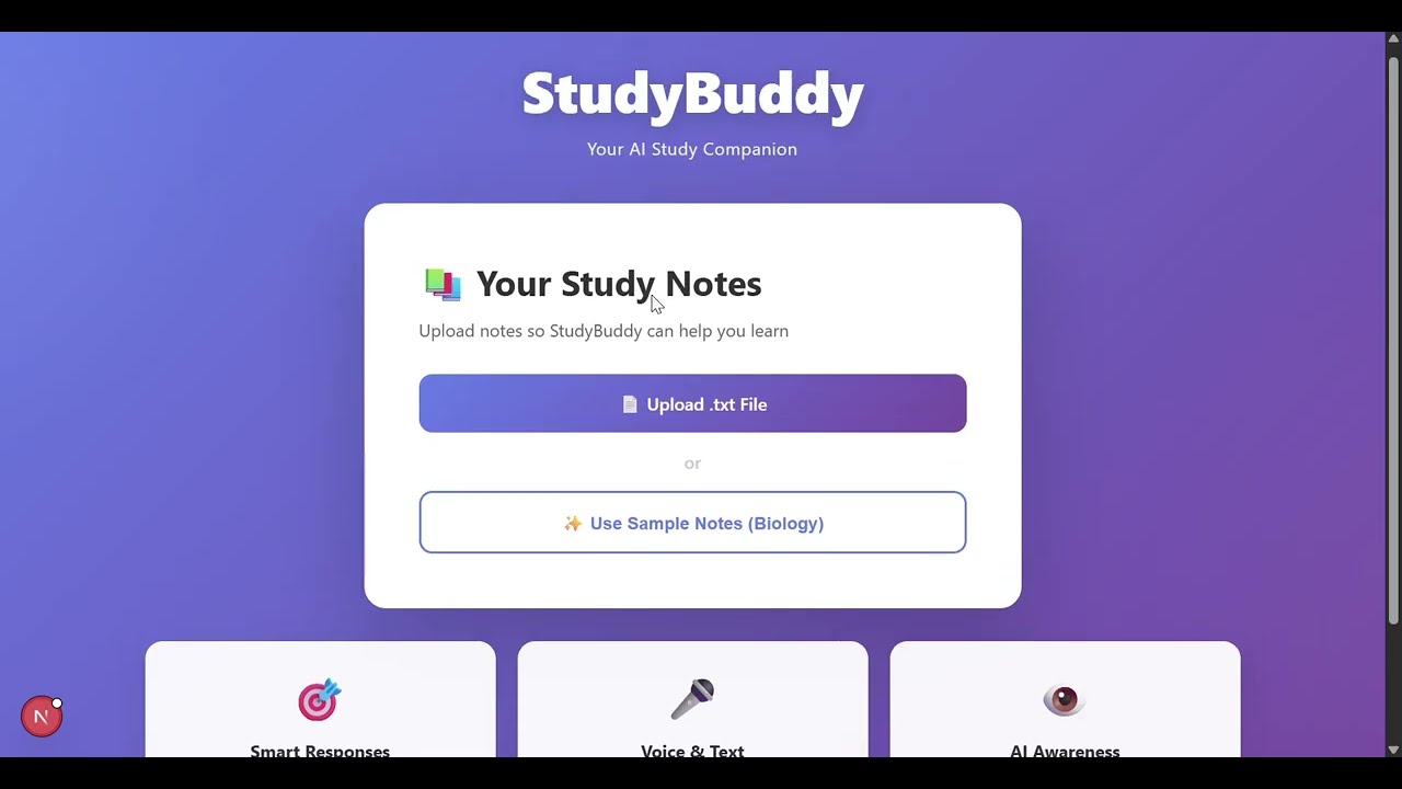 StudyBuddy: AI That Knows When You're Confused (Hackathon Project Demo)