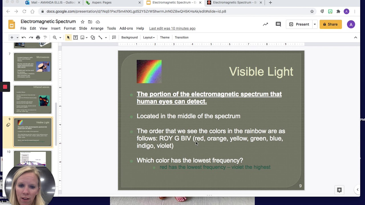 Electromagnetic Spectrum Notes