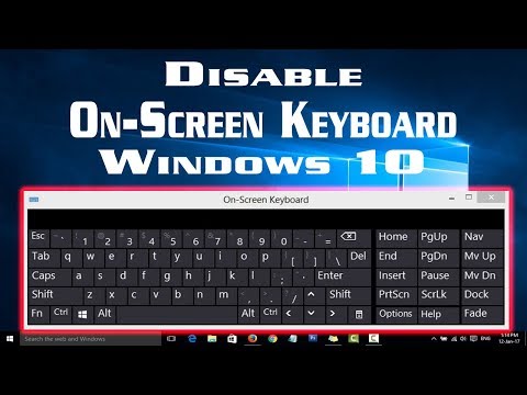How to Disable On Screen Keyboard in Windows 10 at Startup Screen ...