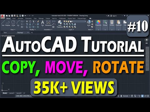 Learn 10 | AutoCAD | Copy Move Rotate DEEPAK VERMA - Mind Luster