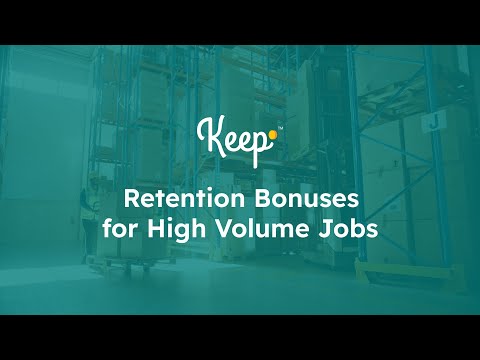 Retention Bonuses for High Volume Positions