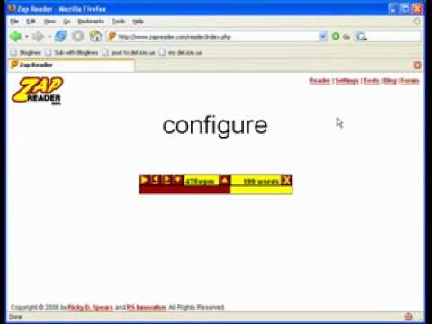 Zap Reader: Web application that allows you to read any text faster ...