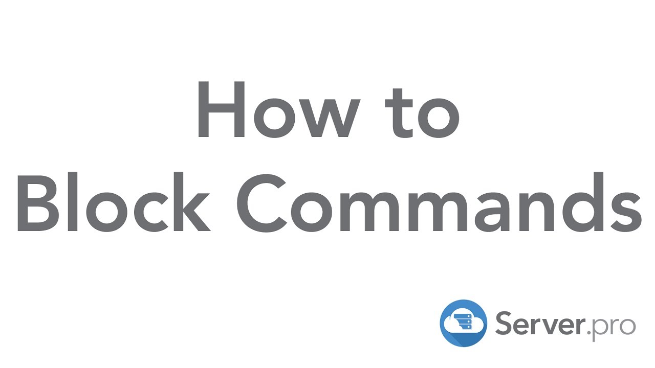 How to setup Command Blocker - Minecraft Java