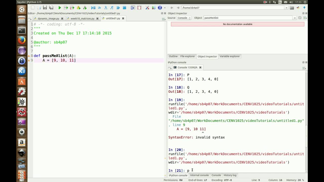 Python for Engineers: References to Objects