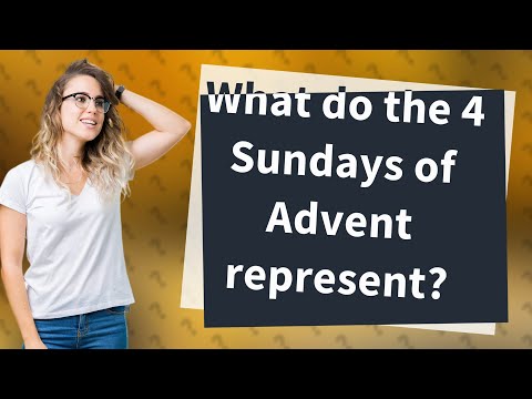 What do the 4 Sundays of Advent represent?