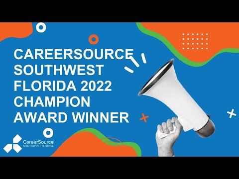 CareerSource Southwest Florida 2022 Champion Award Winner