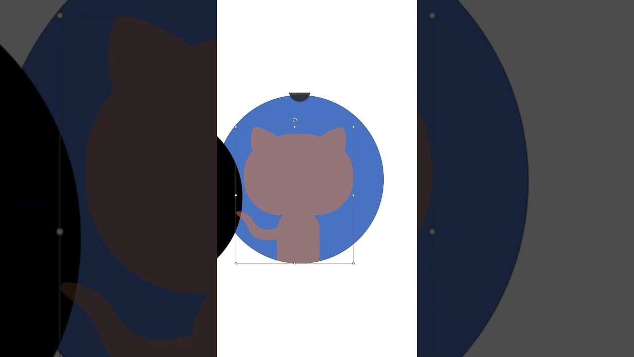 GitHub Logo Design In Microsoft PowerPoint🔥#ez2design #github #logo