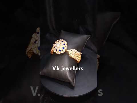 v.k jewellers silver moissanite 92.5 kada