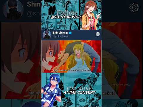 Anime react to each other π #shinobiwar #anime #subscriberkaisebadhaye #shorts