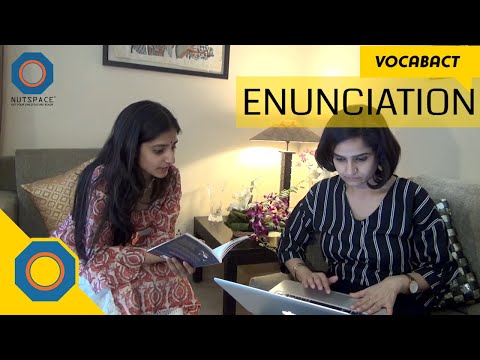 Enunciation Meaning | VocabAct | NutSpace
