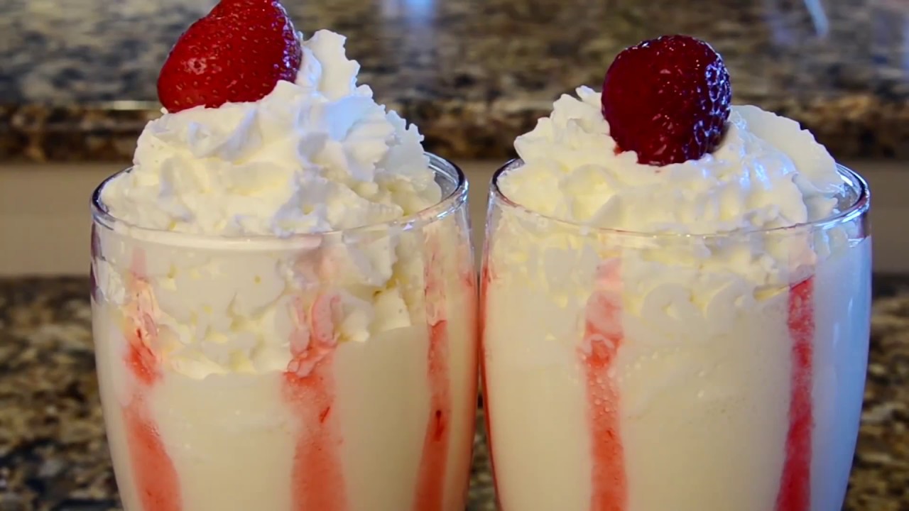 BANANA SPLIT MILK SHAKE RECIPE - Satisfying Baking Video In Reverse!