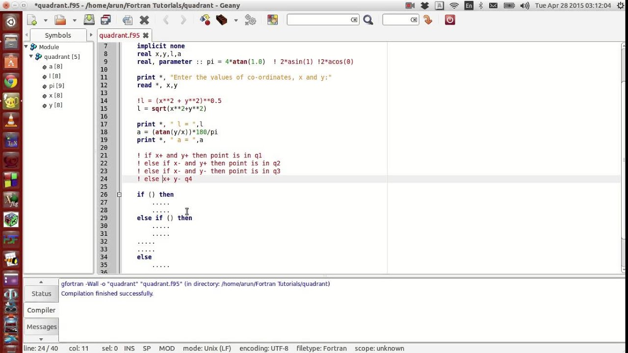 Fortran Programming Tutorials (Revised) : 011 : If statement and Relational Operators