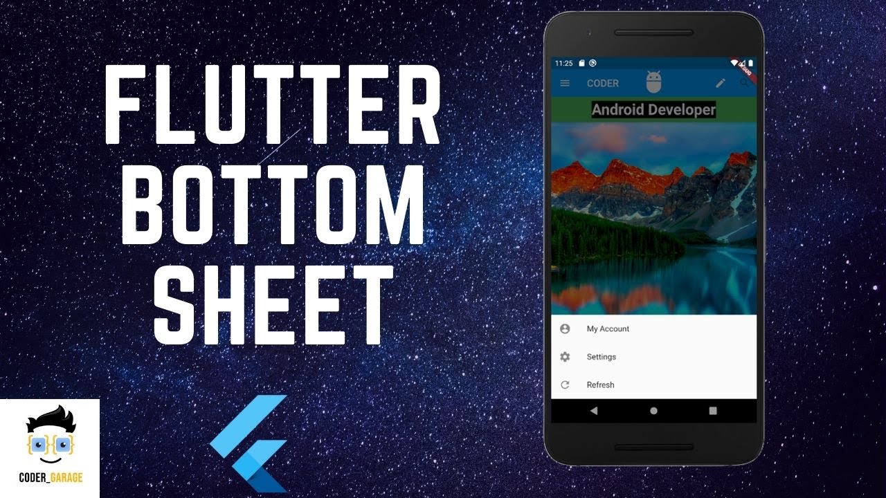 Bottom sheet widget in Flutter | Modal bottom sheet | Flutter tutorial