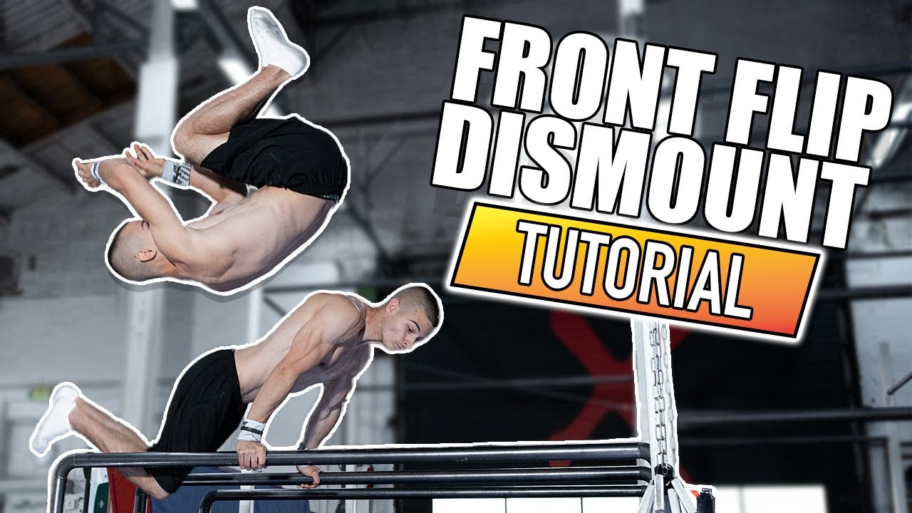 Front Flip Dismount On P-Bars - Freestyle Calisthenics Tutorial