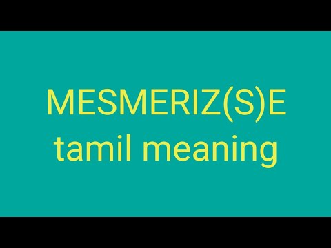 MESMERIZE tamil meaning/sasikumar