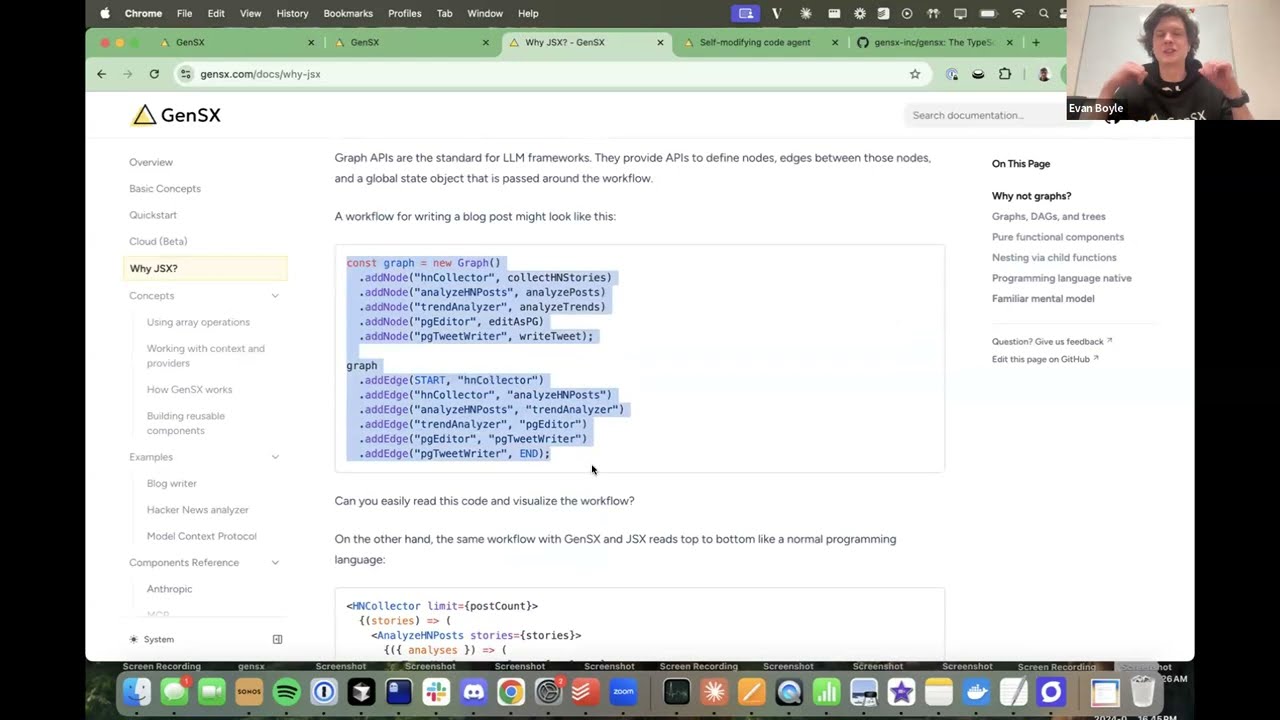 Self modifying code building a self replicating AI agent - Evan Boyle