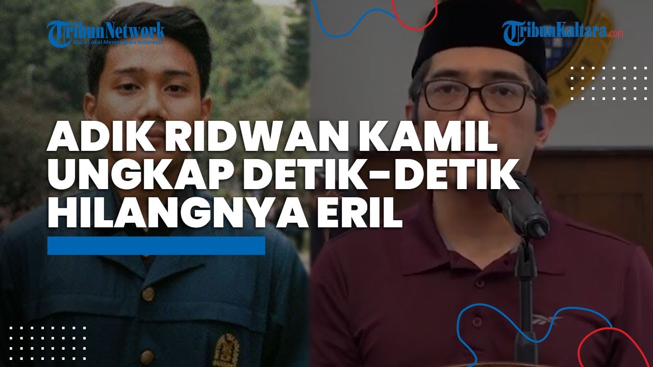 Adik Ridwan Kamil Ungkap Awal Mula Hilangnya Emmeril Kahn saat Berenang ...