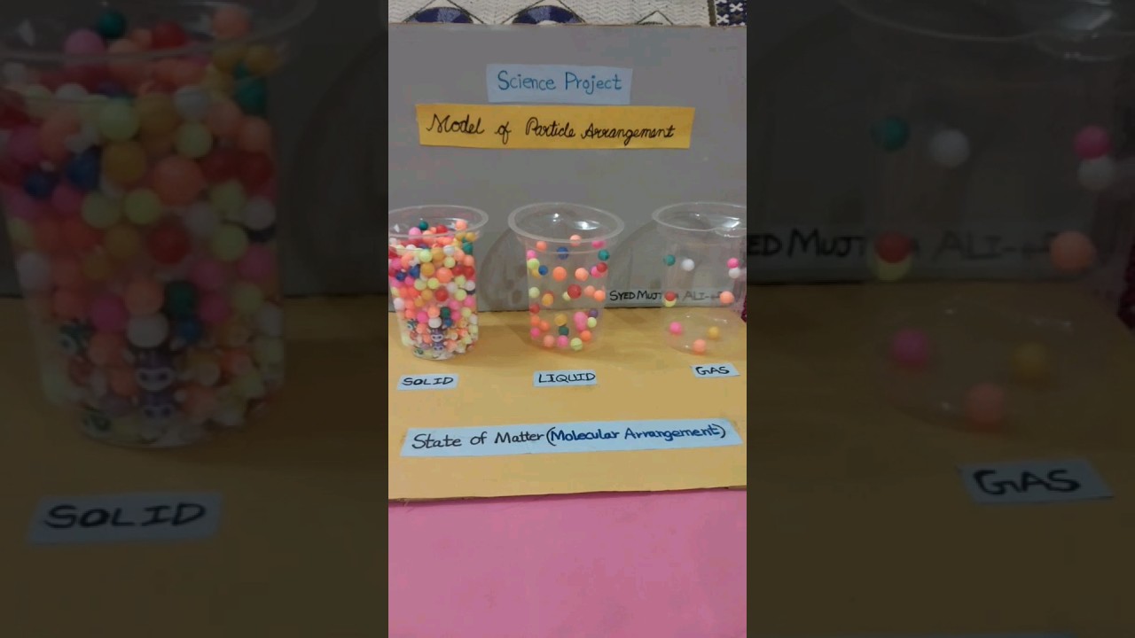 state of matter ||molecular arrangement model #shorts #science #project